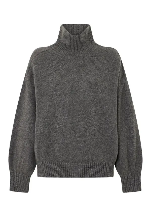 Khaite Willem Cashmere Turtleneck Sweater - Gray