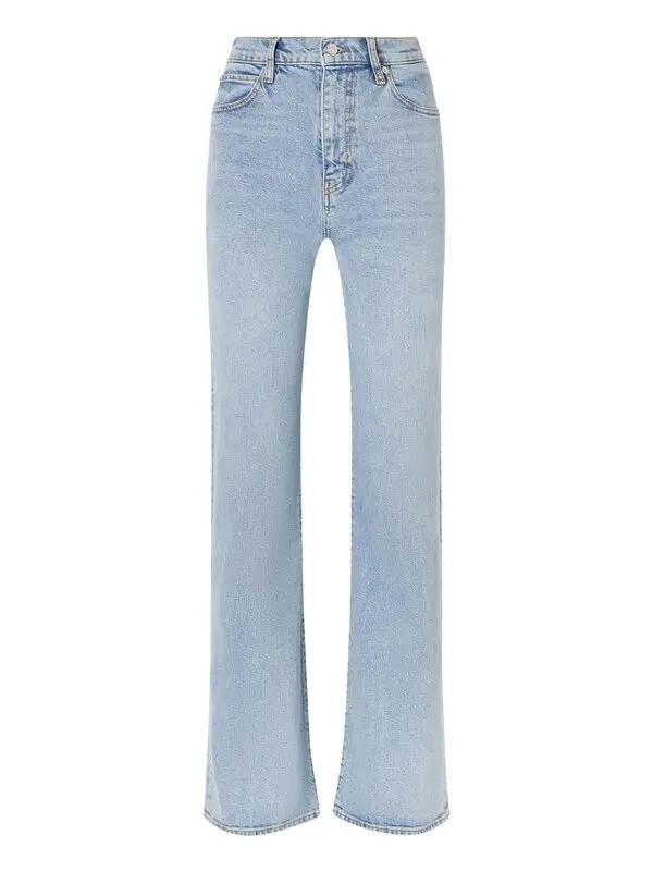 FRAME The Arrow High-rise Flared Jeans - Blue