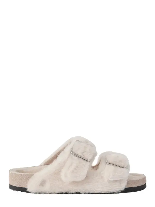 BIRKENSTOCK Arizona Shearling Sandals - Neutrals