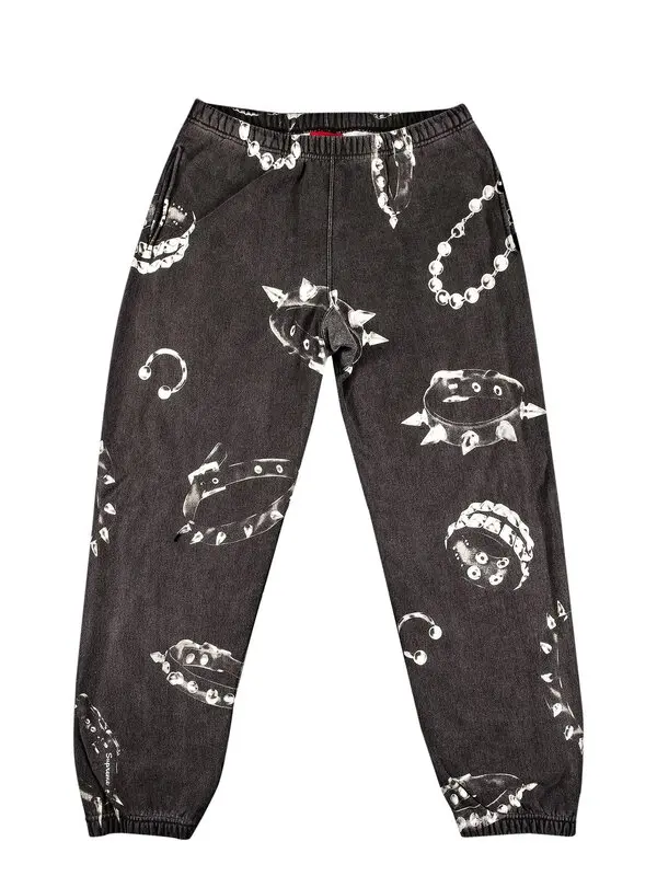Supreme Studded Collars Sweatpants - Black
