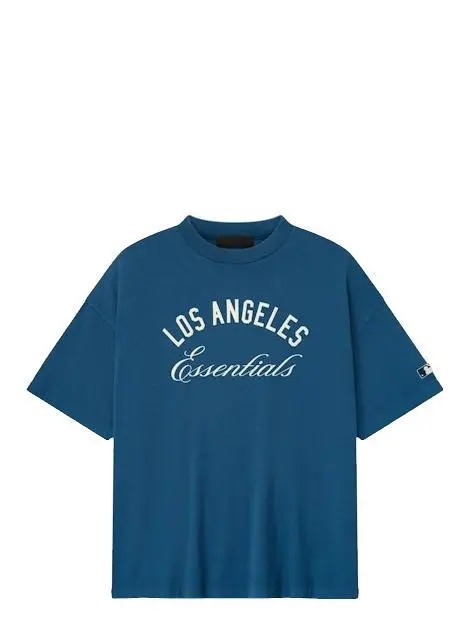Fear Of God Essentials Dodgers 90's Tee Shirt - Blue Sapphire