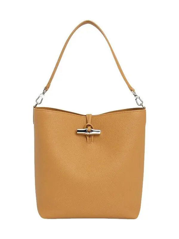 Longchamp Le Roseau M Hobo Bag - Camel