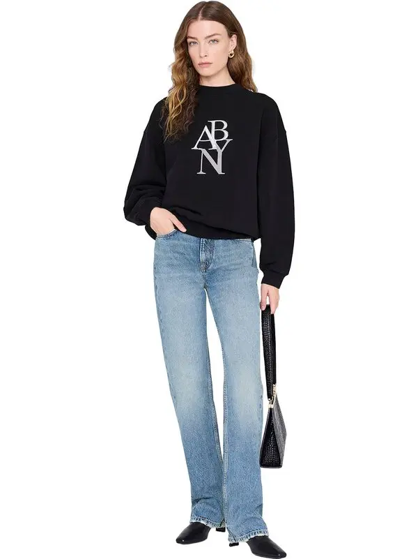 ANINE BING Jaci Sweatshirt Abny - Black
