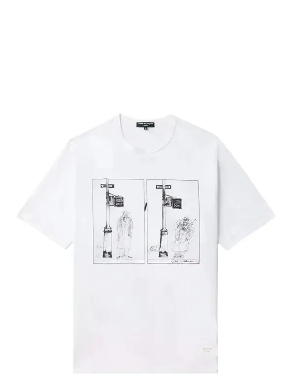 Comme Des Garçons Graphic T-shirt - White