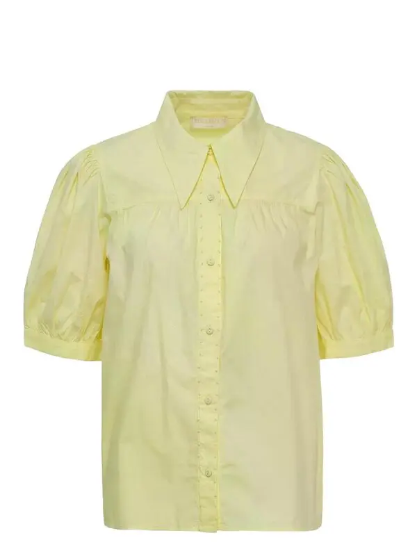 Ulla Johnson Puff-sleeve Buttoned Shirt - Green