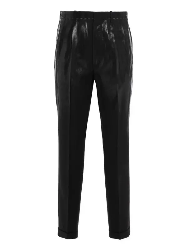 MAISON MARGIELA Wool Trousers - Black