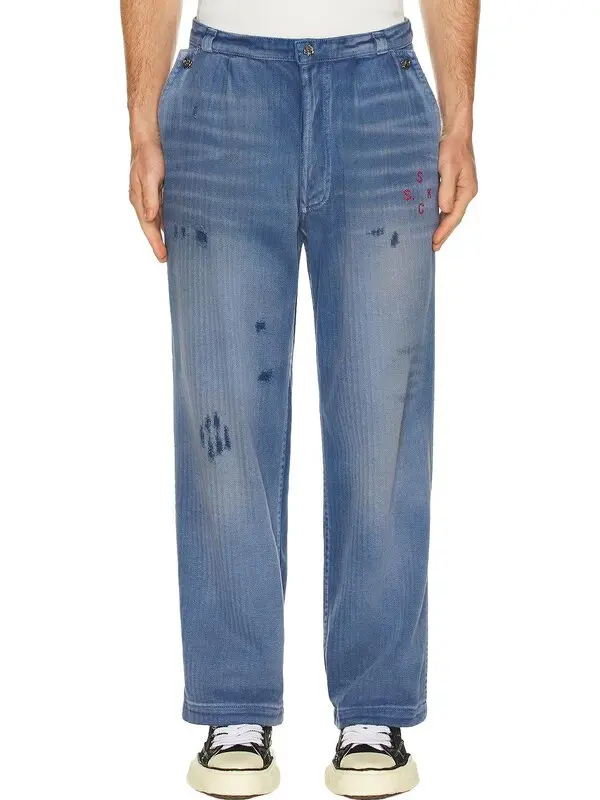 PALY HOLLYWOOD Holy City Work Pant - Blue
