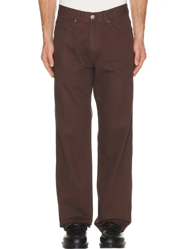 PALMES Coarse Trousers - Brown