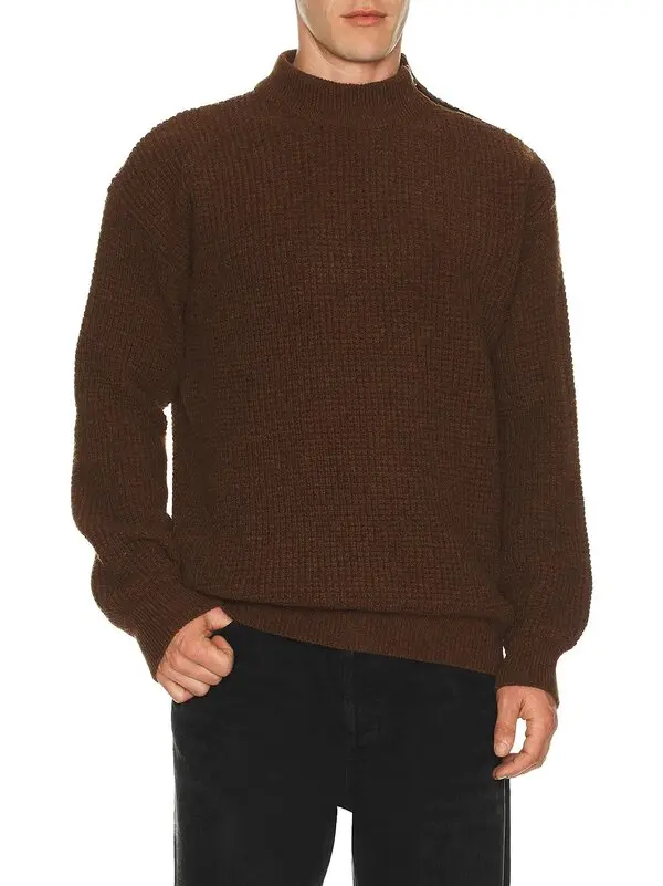 Barbour Gearstone Textured Knit Sweater - Umber