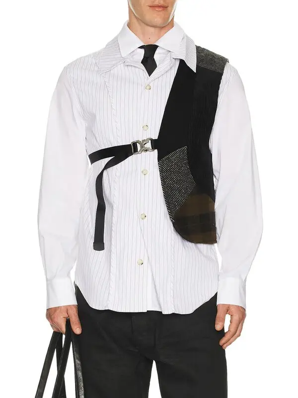 Andersson Bell Patchwork One Arm Vest - Multi