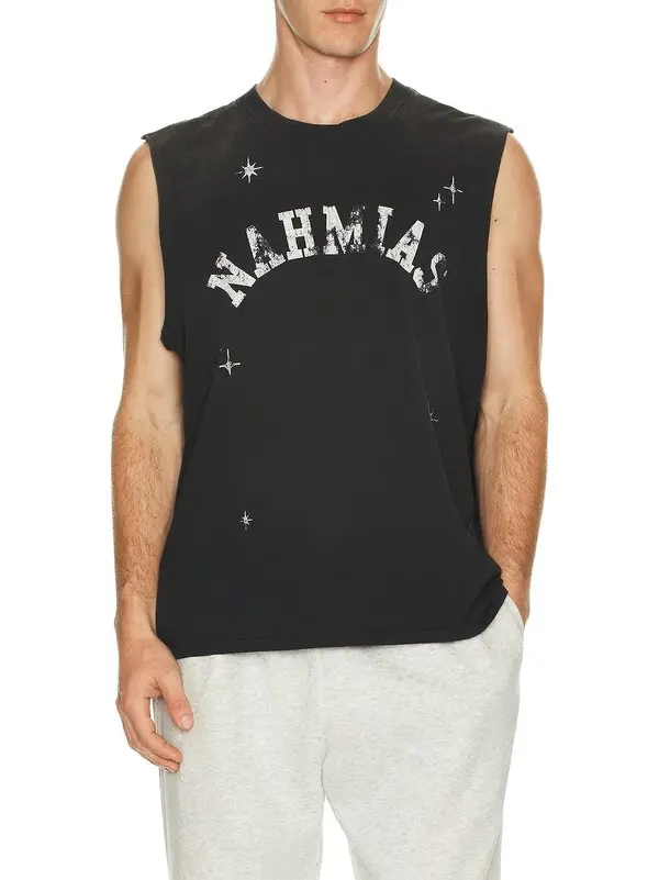 NAHMIAS Arch Muscle T-shirt In Black - Aged Black