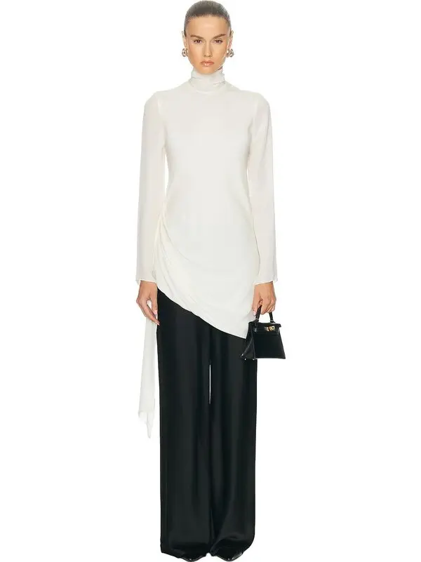 Brandon Maxwell The Raina Blouse - Ivory
