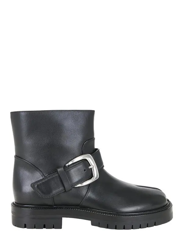MAISON MARGIELA Tabi County Buckle Ankle Boots - Black