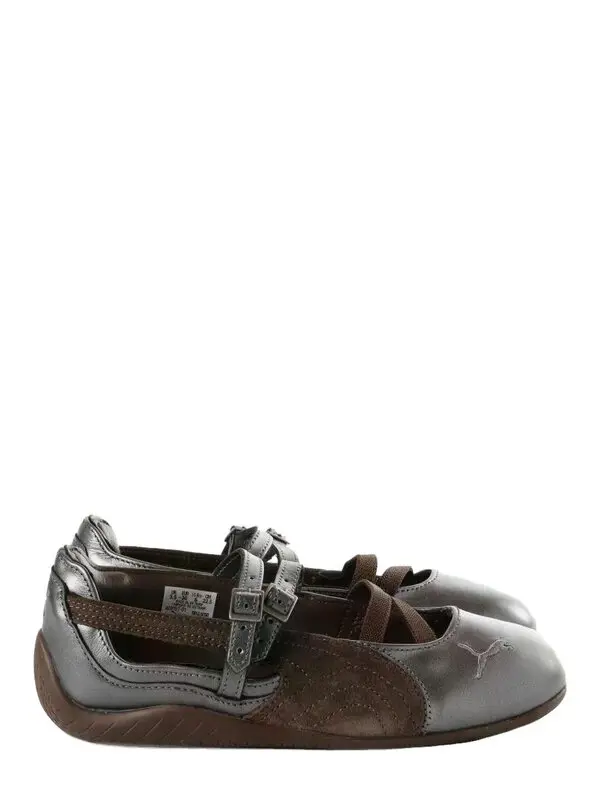 PUMA Speedcat Buckle-strap Ballet Flats - Silver