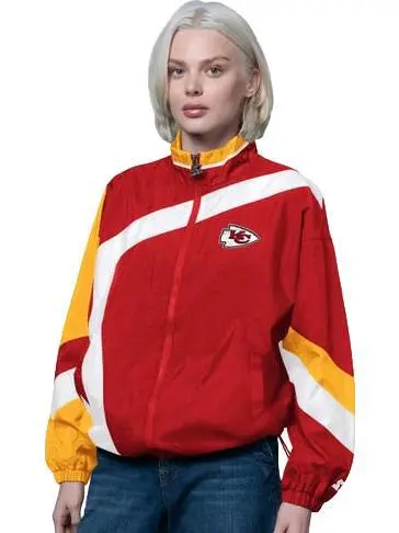 STARTER Kansas City Chiefs Vintage 1st Quarter Full-zip Windbreaker - Red