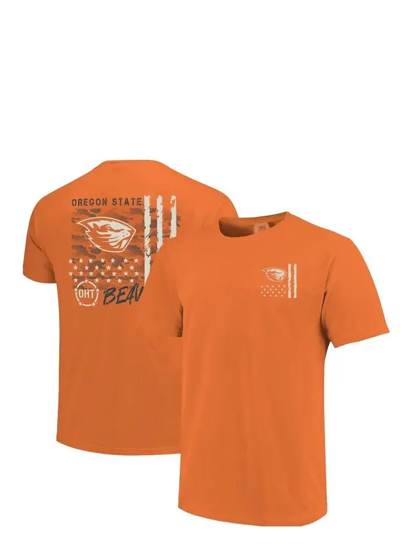 IMAGE ONE Oregon State Beavers Comfort Colors Oht Camo Overlay T-shirt - Orange