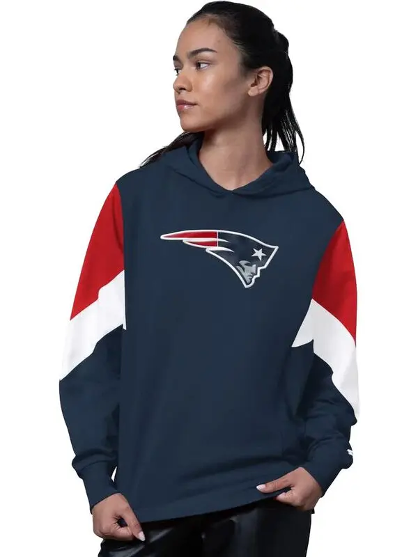 STARTER New England Patriots Scrimmage Hoodie - Navy