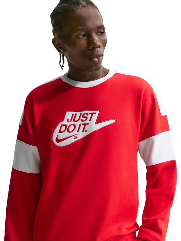 Nike Sportswear Club Fleece Crew-neck Sweatshirt - Red