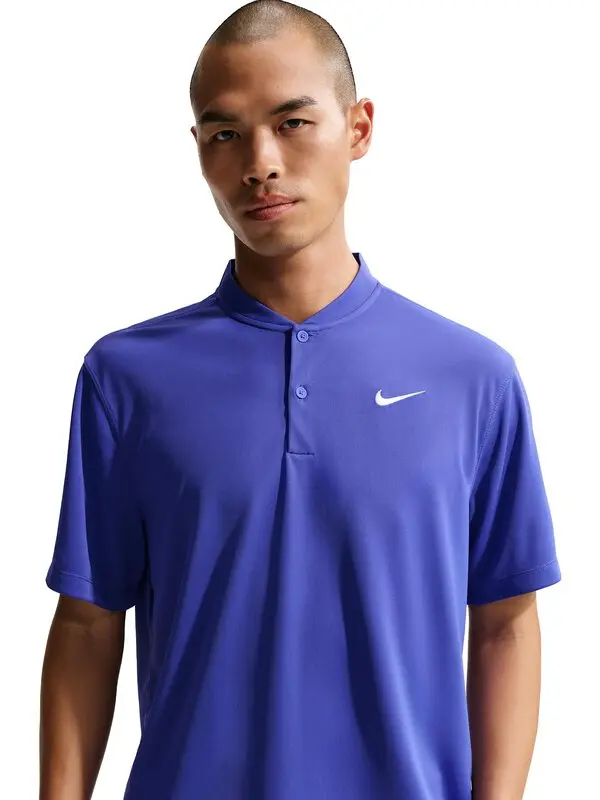 Nike Court Dri-fit Tennis Blade Polo - Blue