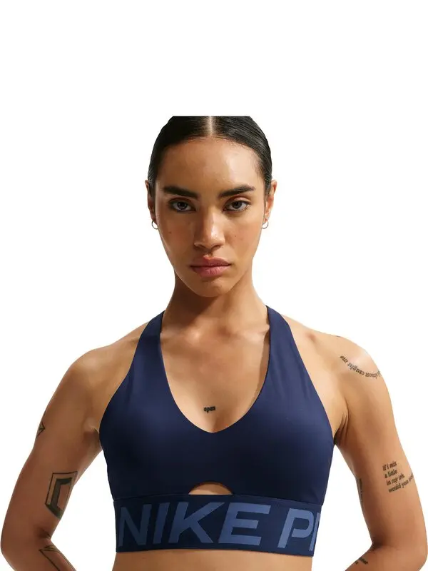 Nike Pro Sculpt Medium-support Padded Sports Bra - Blue