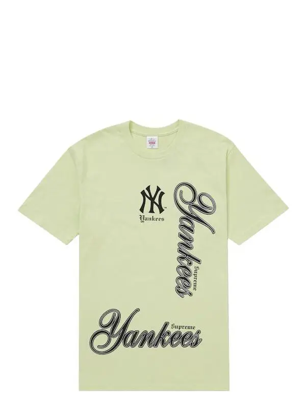 Supreme Mlb Teams Ny Tee Shirt - Pale Mint