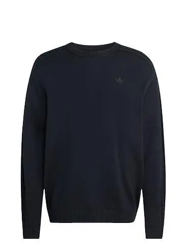 Adidas Premium Essentials Knit Crewneck Sweatshirt - Black