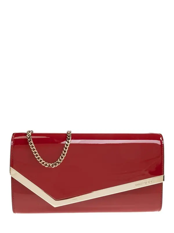 JIMMY CHOO Emmie Clutch - Red