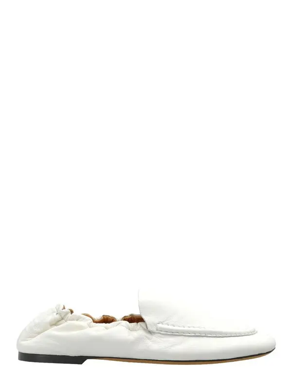 ODISSI Leather Loafers - White