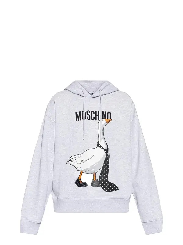 Moschino Sweatshirt With Colorful Print - Grey