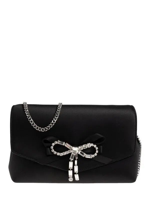 JIMMY CHOO Soft Bow Mini Shoulder Bag - Black