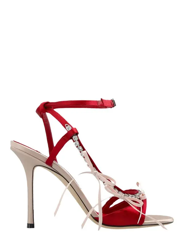 JIMMY CHOO Lula Heeled Sandals - Red