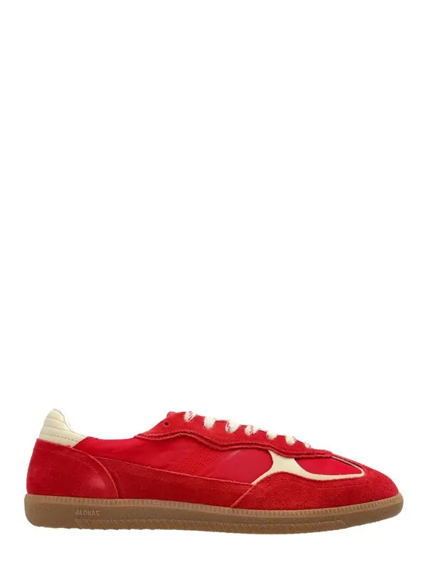 ALOHAS Suede Low Top Sneakers - Red