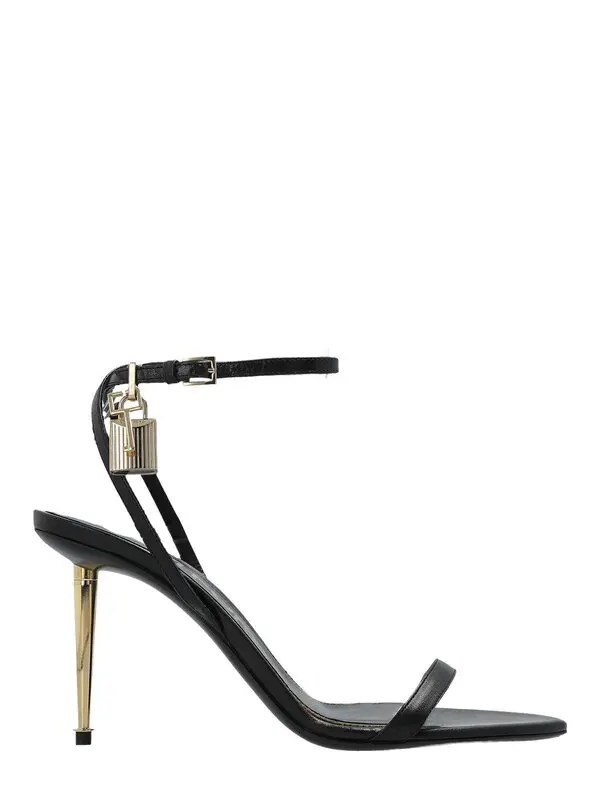 TOM FORD Heeled Leather Sandals - Black
