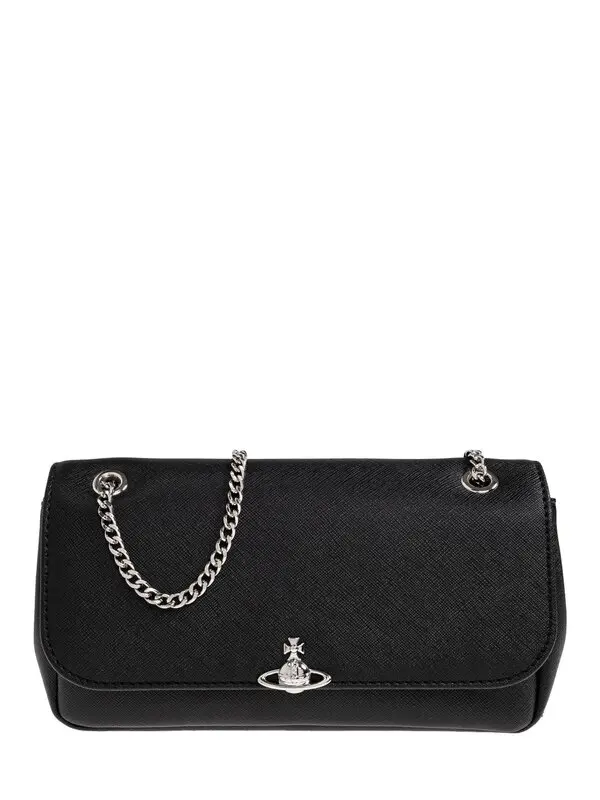 VIVIENNE WESTWOOD Shoulder Bag With Logo - Black