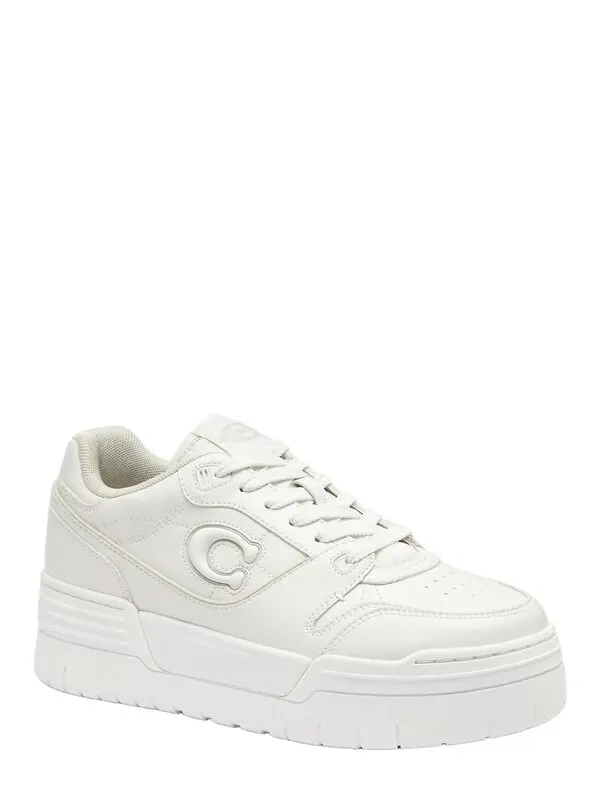 COACH Platform Sneakers - Light Grey/optic White