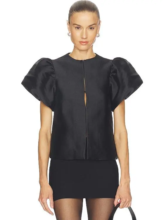 ALIGNE Jorja Puff Sleeve Top - Black