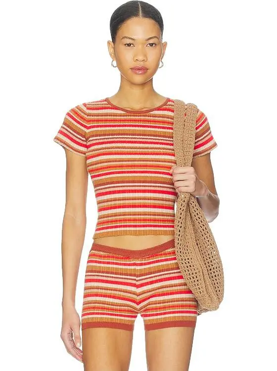 BANANHOT Bonnie T-shirt - Bayadere Rib Stripes