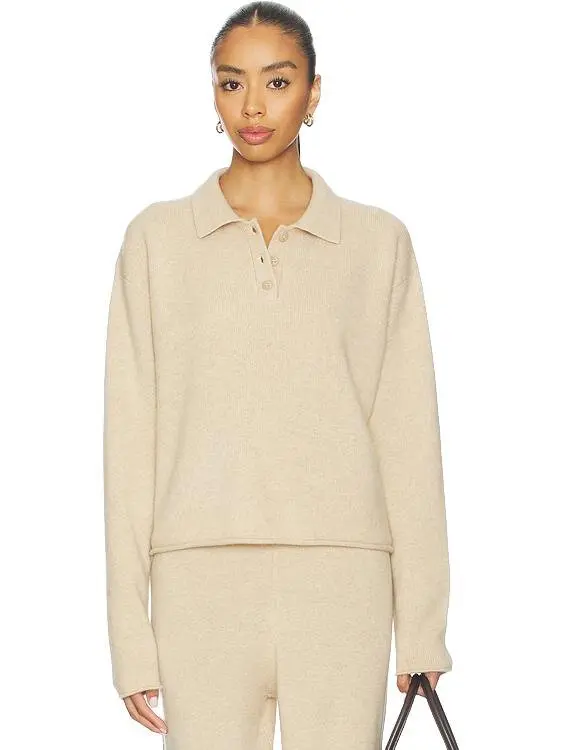 ALL MY LOVE Katie Cashmere Sweater - Oat