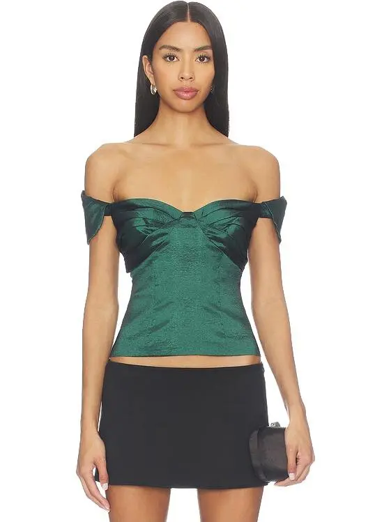 LOVERS AND FRIENDS Colette Top - Emerald Green