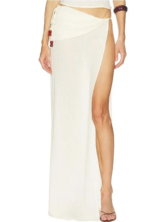 Magda Butrym Maxi Skirt - Beach Cream