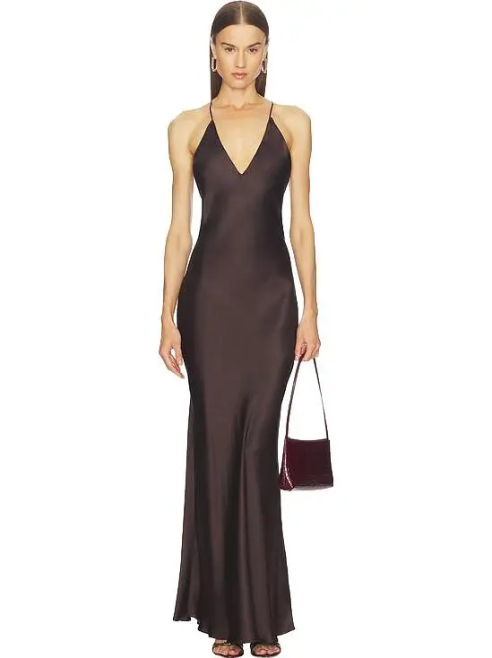 ANINE BING Laurel Dress - Deep Brown