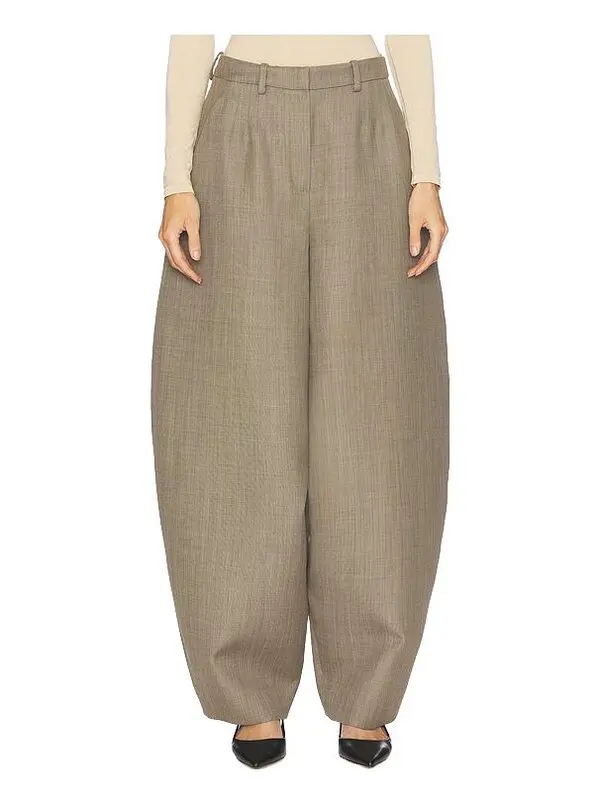 Magda Butrym Pleated Pants - Beige