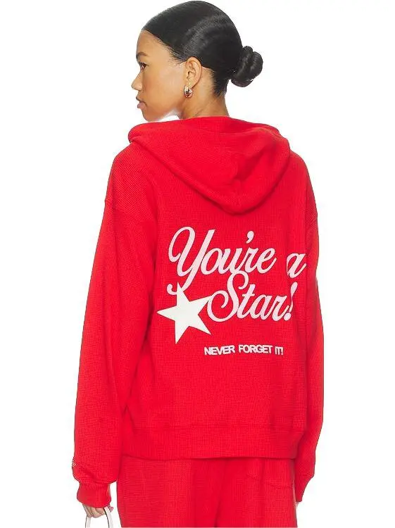 THE MAYFAIR GROUP You're A Star Relaxed Hoodie - Red