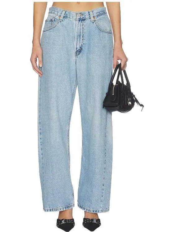 ALIGRACE 90's Trouser Wide Leg Jeans - Light Meduim