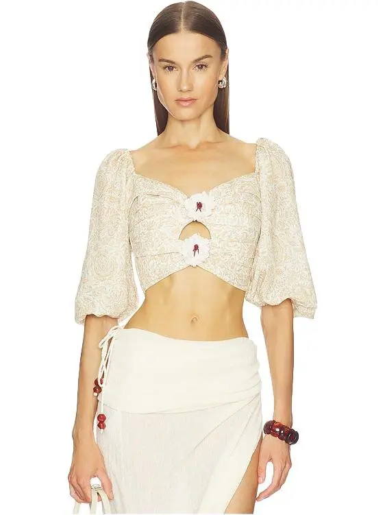 ROSEWATER HOUSE Rosa Top - Creme