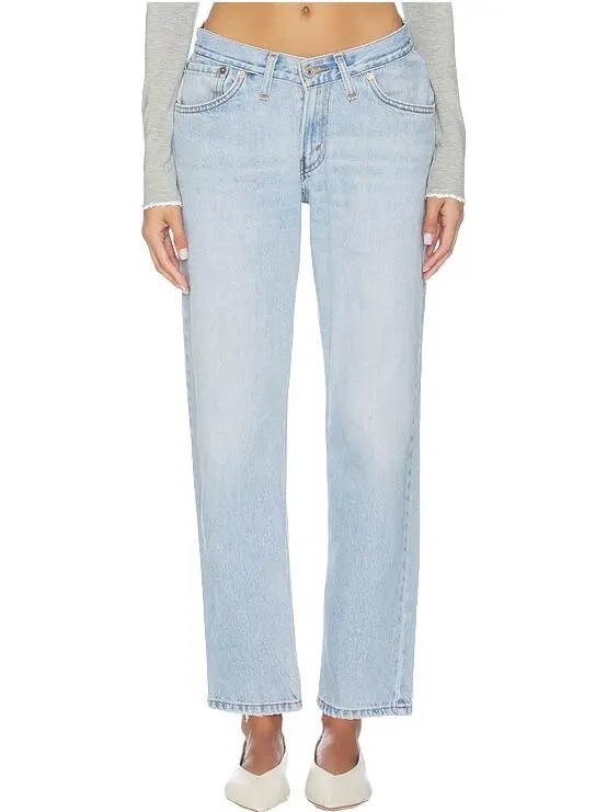 ALIGRACE V Waist Skinny Jeans - Light Meduim