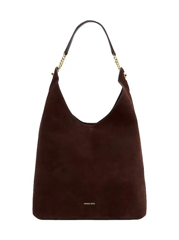 Veronica Beard Suede Jour Bag - Espresso