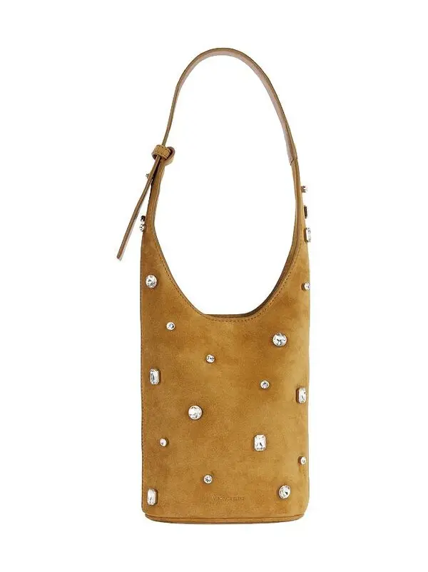 Veronica Beard Crystal Seau Bag - Acorn