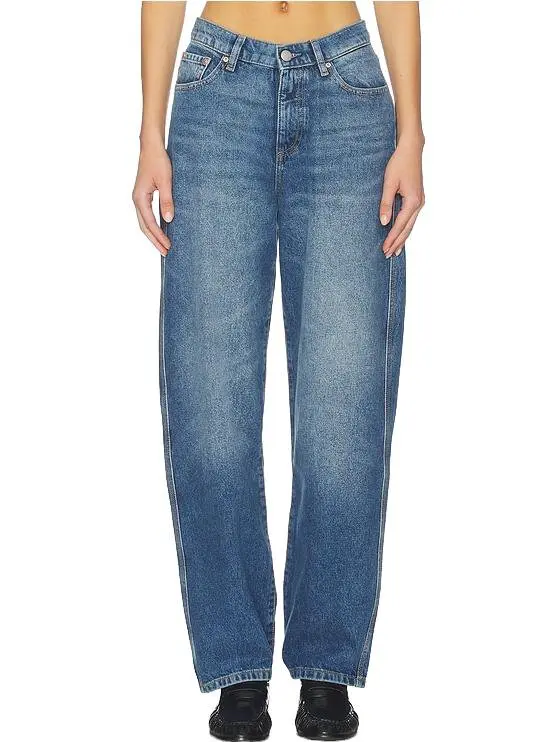 DL1961 Kendell Contoured Tapered Straight Jeans - Opal Beach