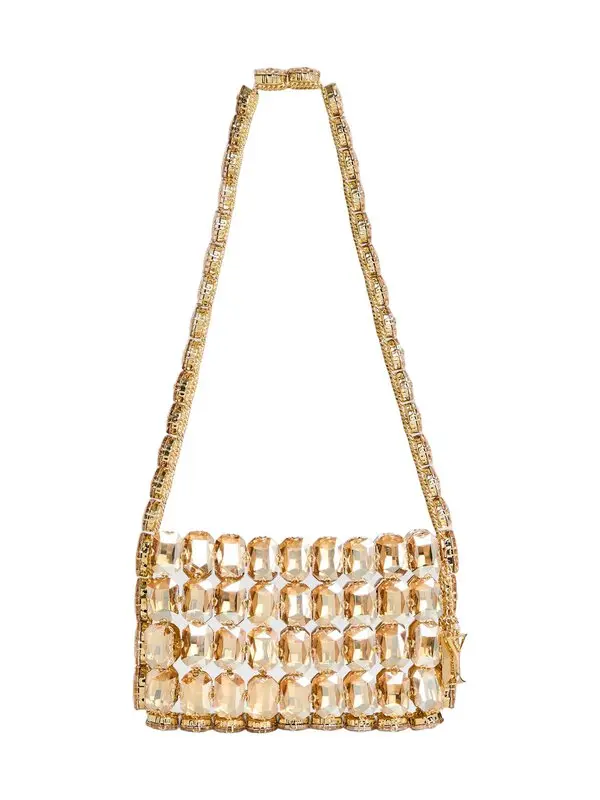 Retrofete Malka Rhinestone Bag - Gold